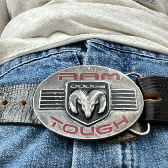 Dodge Ram | Accessories | Dodge Ram Tough Silver Buckle Dodge Ram Truck ...